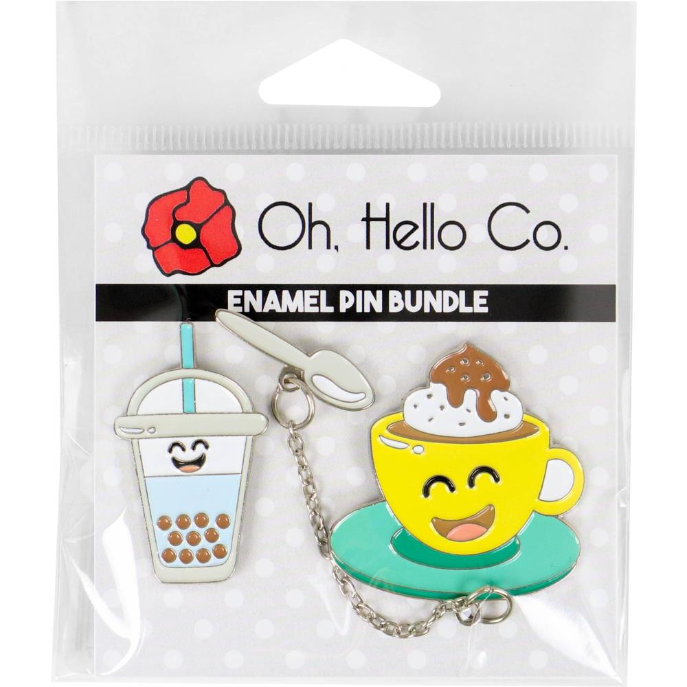 Oh Hello Co - Enamel Pins - Coffee Shop - CarefullyCrafted