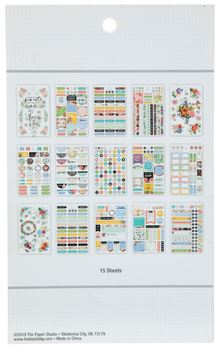 The Paper Studio - A5 Sticker Book - Floral - CarefullyCrafted