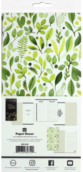 Paper House - Traveler's Notebook Inserts - Meal Plan - Standard (Meal ...