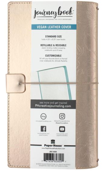 Paper House - Traveler's Notebook Cover - Rose Gold - Standard ...