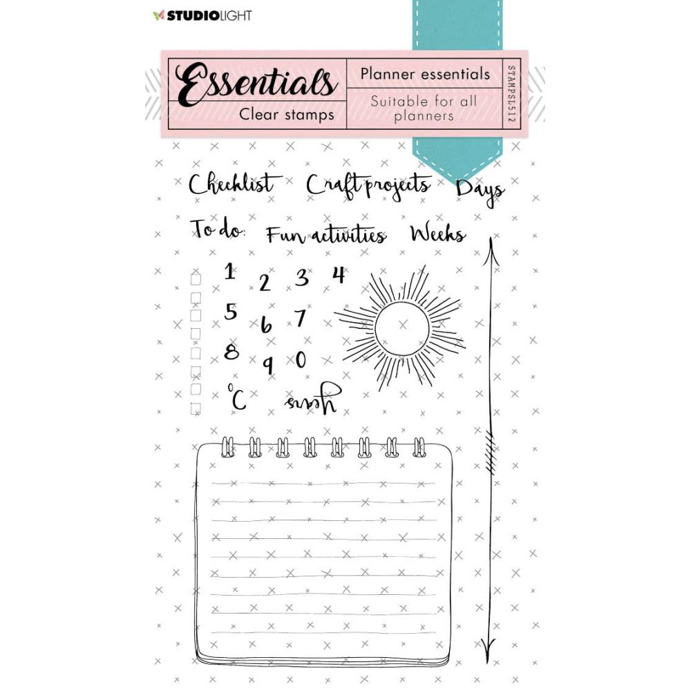 Studio Light - Essentials A6 Stamps - Planner - Numbers & Checklist ...