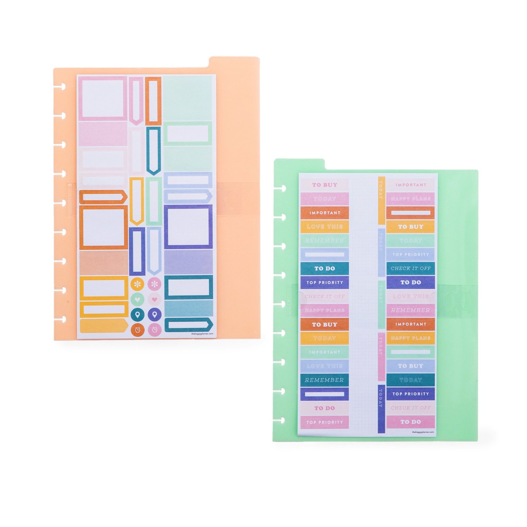 The Happy Planner - Me and My Big Ideas - Classic Dashboard Stickers ...