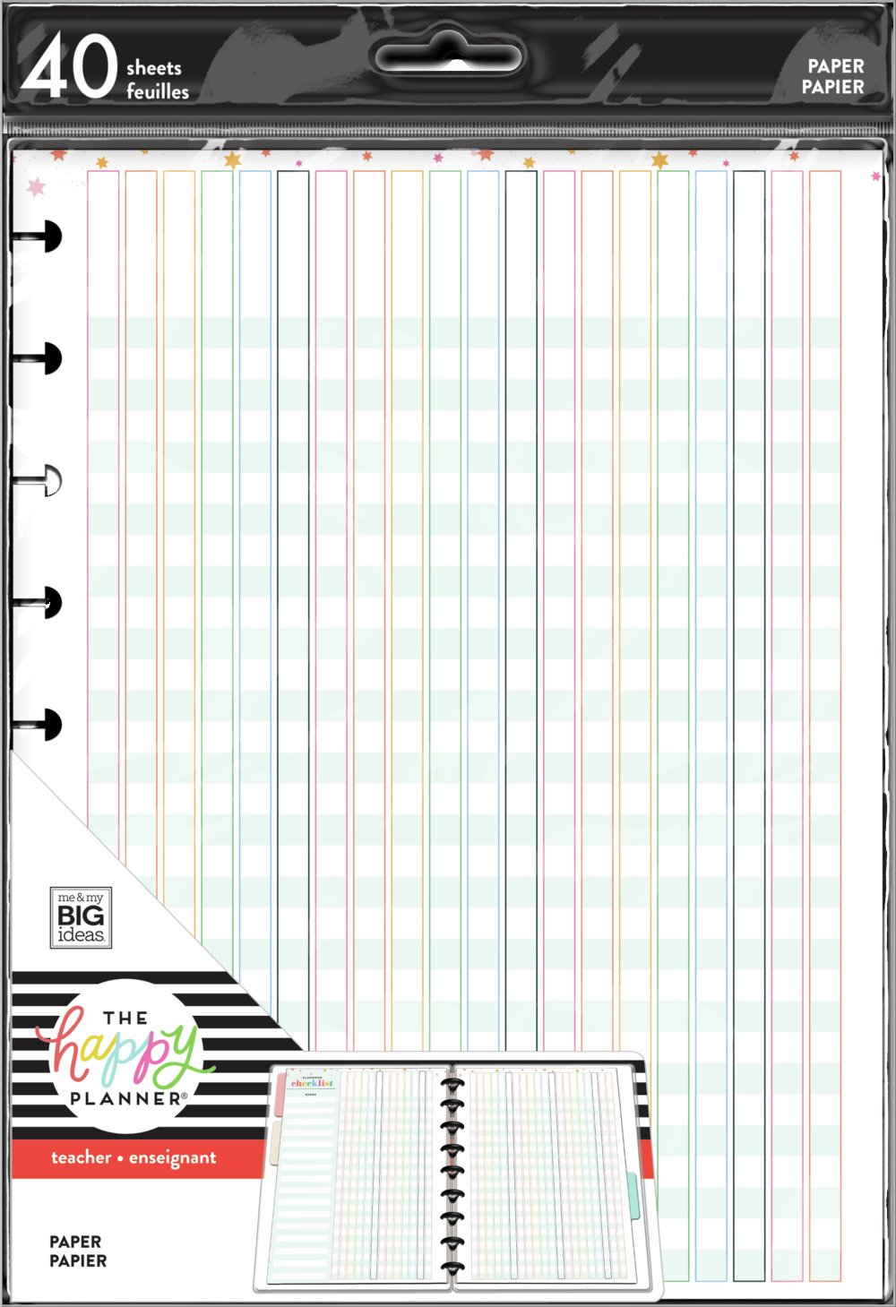 The Happy Planner - Me and My Big Ideas - Classic Filler Paper - Full ...