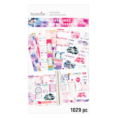 Recollections - Planner Sticker Book - Modern Inks - CarefullyCrafted