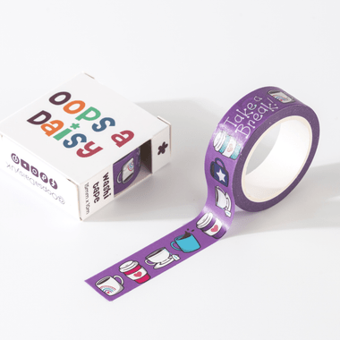 Oops a Daisy - Washi Tape - Take a Break Coffee & Tea - CarefullyCrafted
