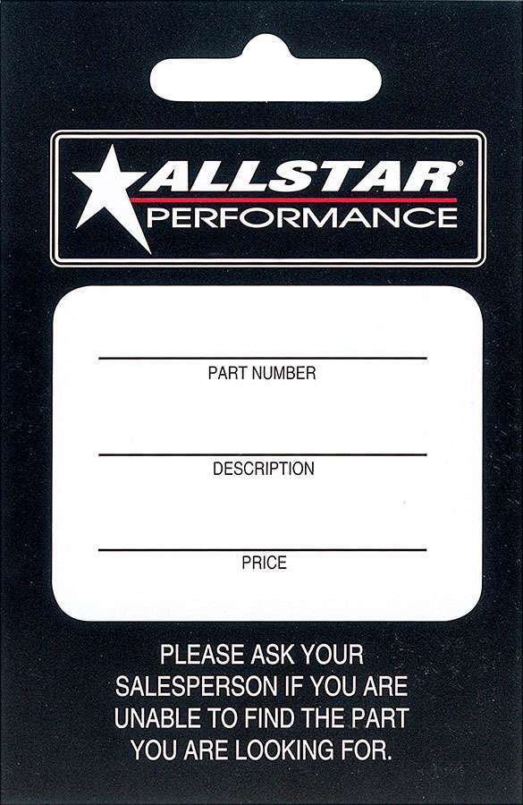 Allstar Logo Hang Tag Set of 100 | Allstar Performance