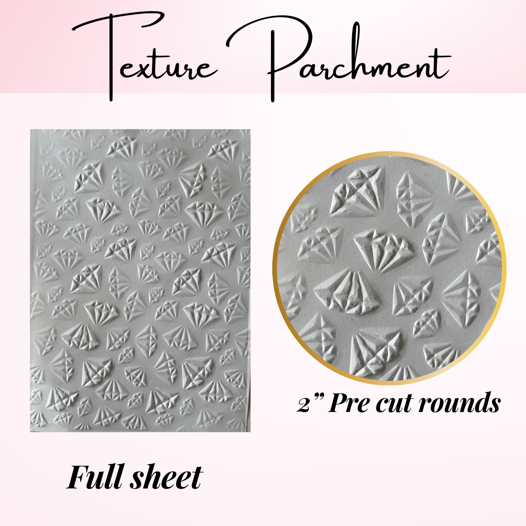 Diamond Textured Parchment paper - - Christines Molds