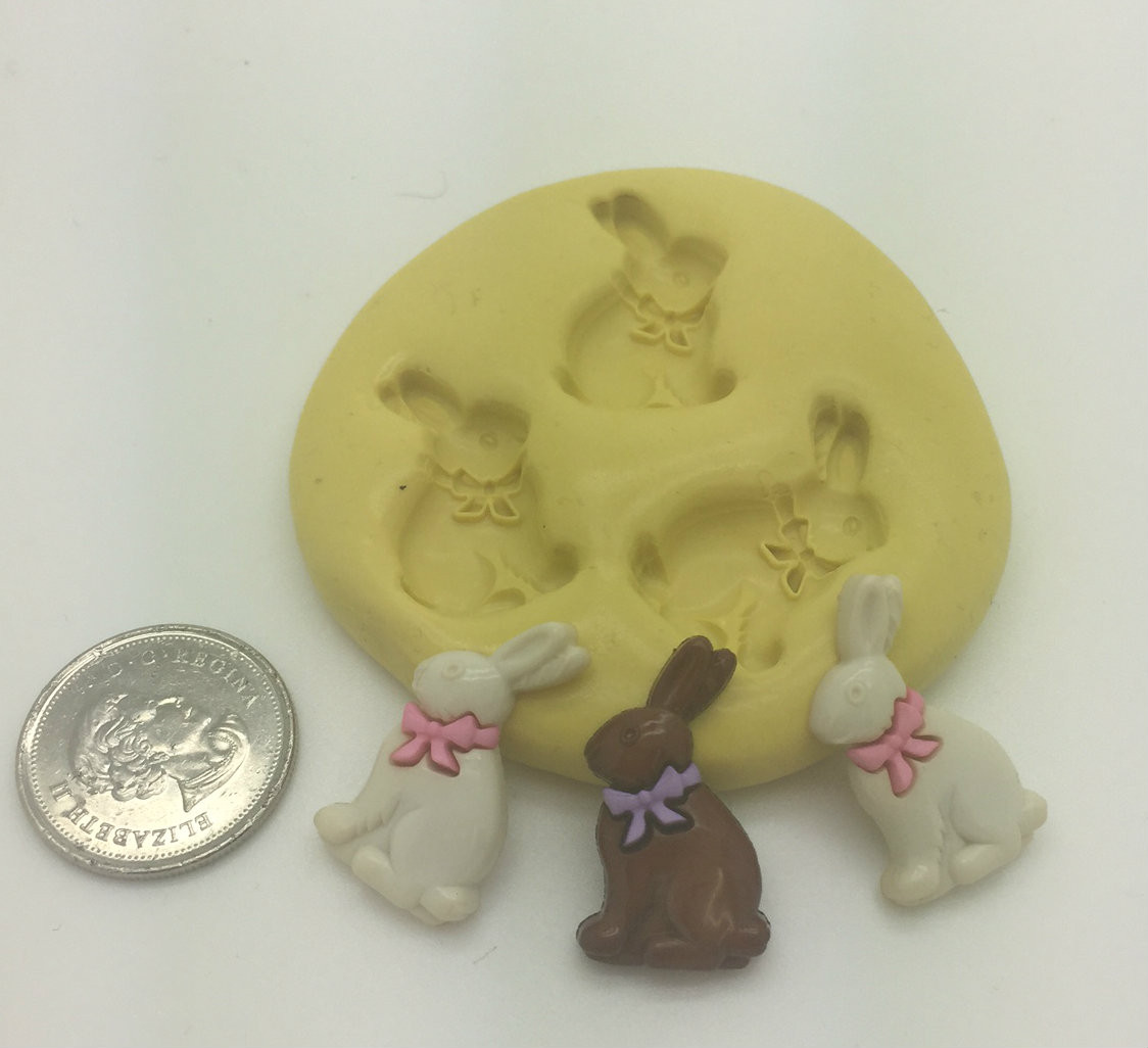 Rabbit Easter Mold Set Silicone - Christines Molds