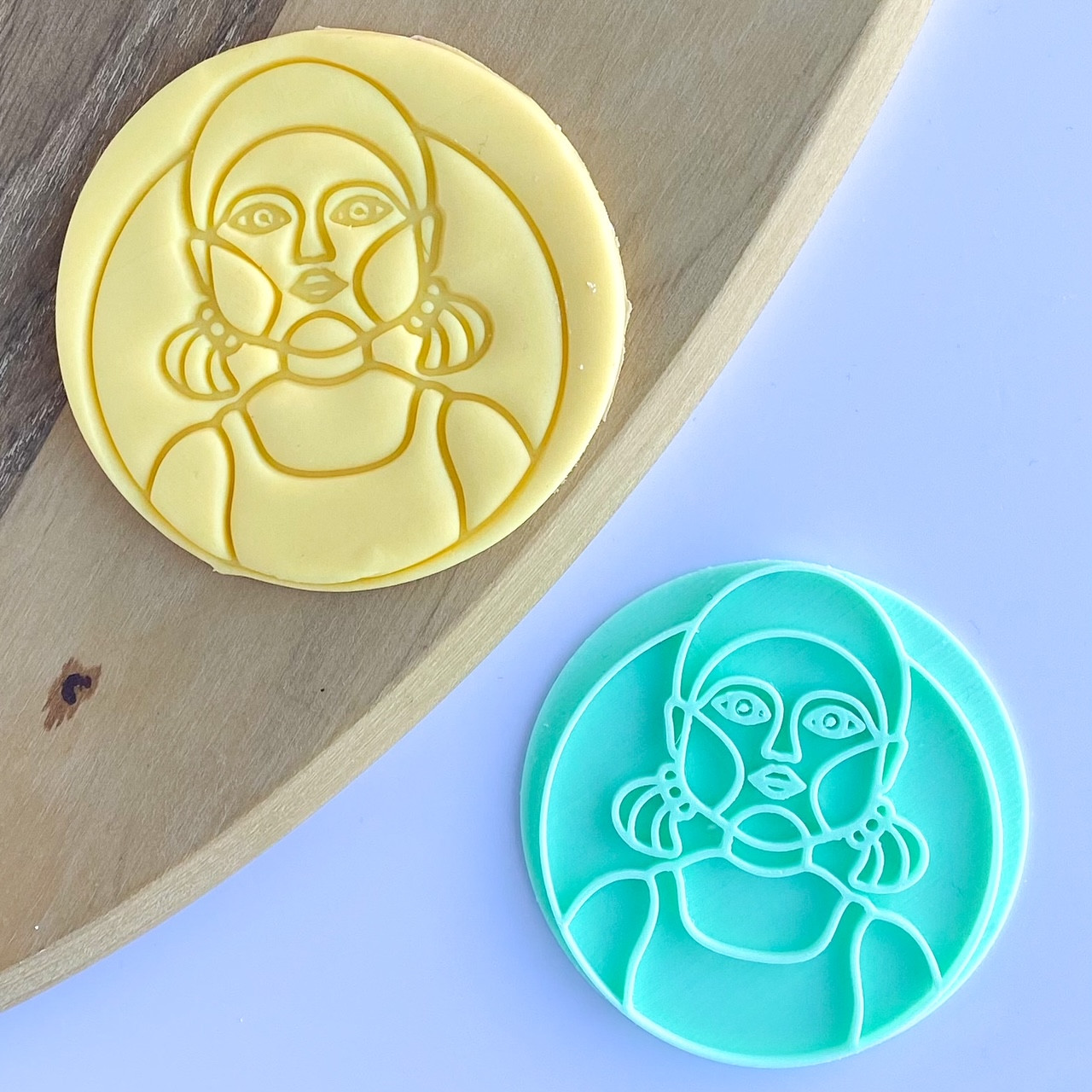 Square Dalgona Squid Game shape Embosser - Christines Molds