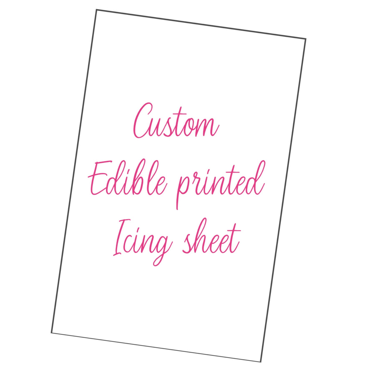 Custom Edible Icing Sheet - Christines Molds