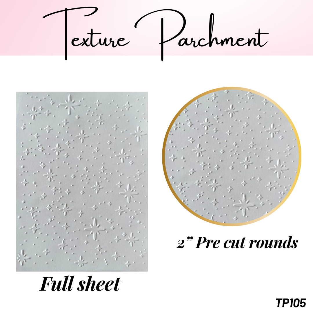 Stars Textured Parchment paper - TP105 - Christines Molds