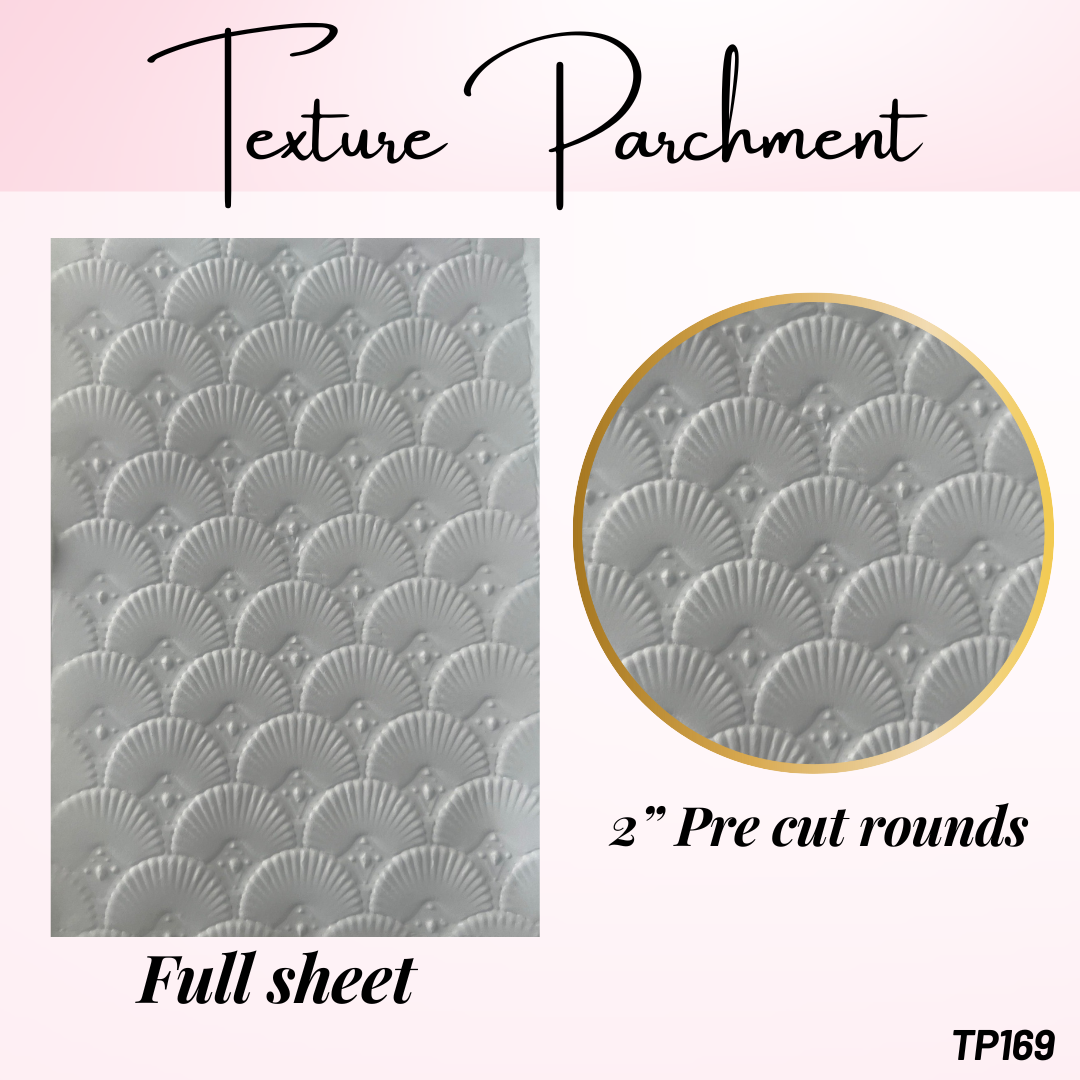 Fans Textured Parchment paper - TP169 - Christines Molds