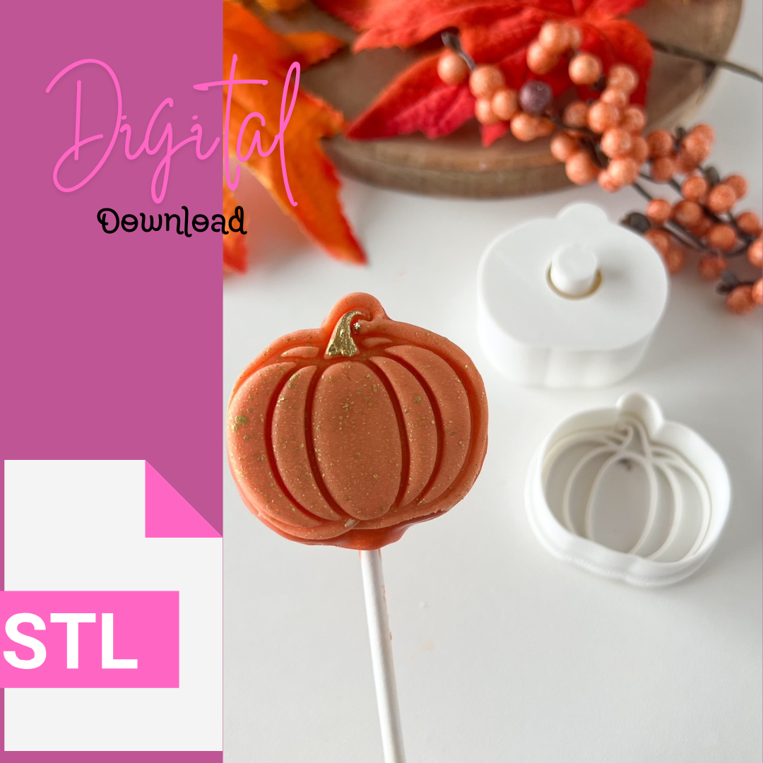 Digital Download Pumpkin Cake pop with matching embosser and Cutter Set ...