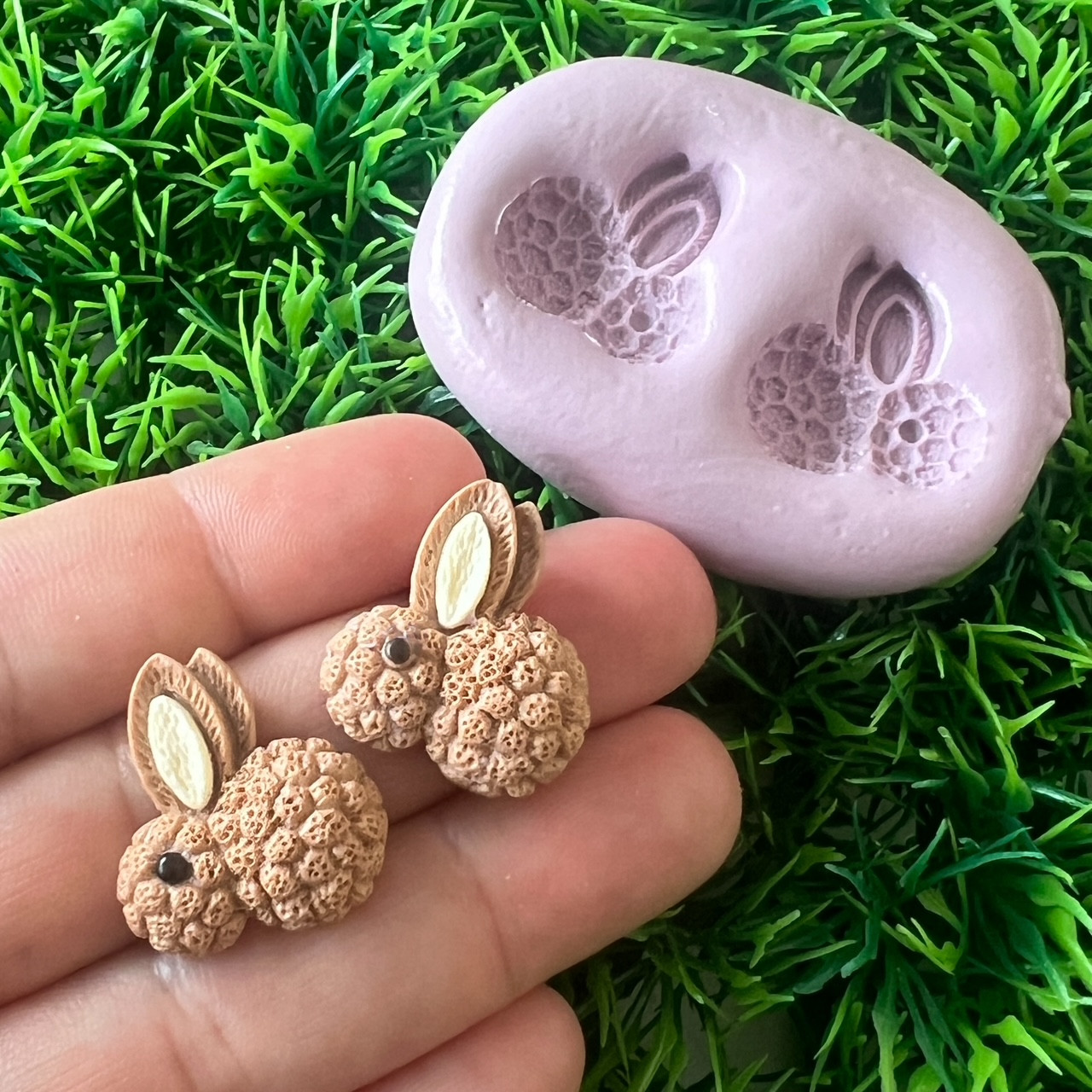 Cotton Bunny Silicone mold - Christines Molds