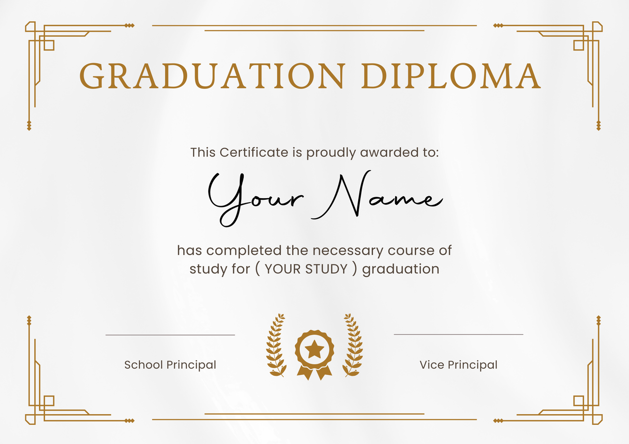 Diploma Custom Graduation Certificate Image edible image (not cut ...