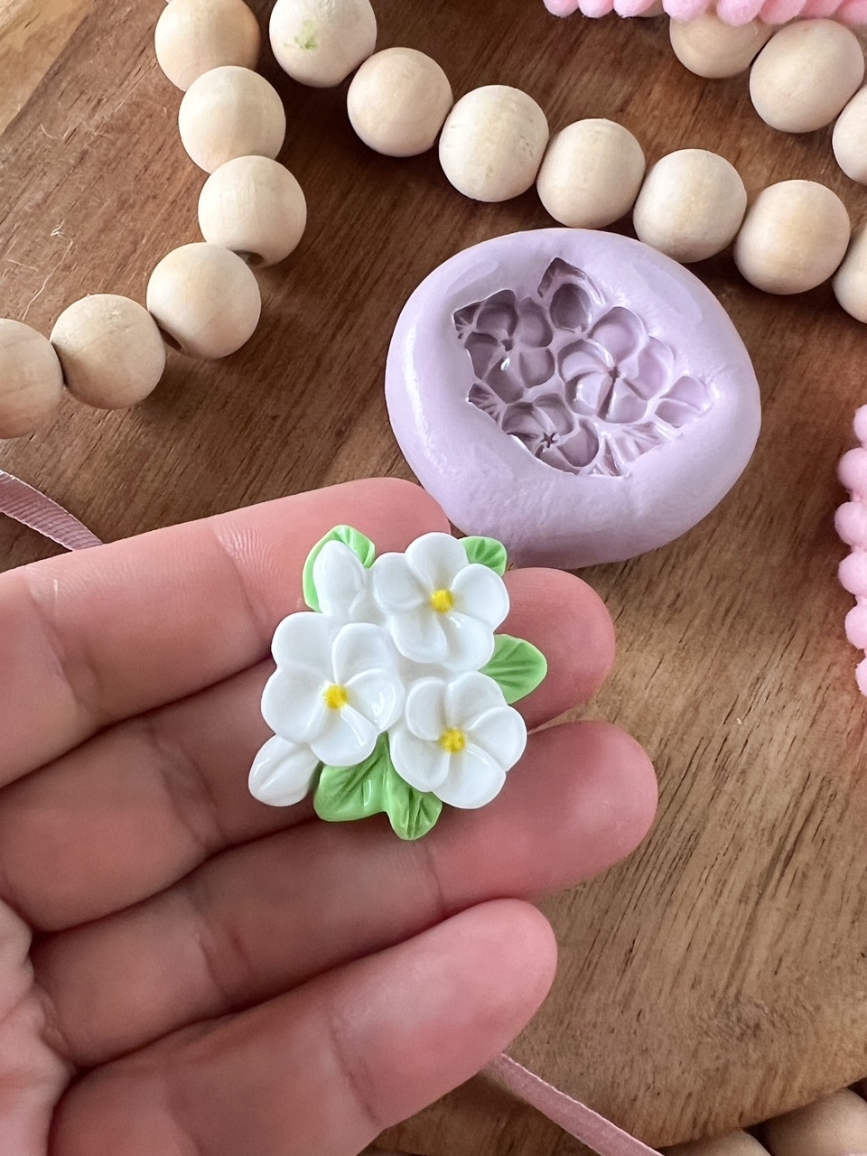 African violet flower Silicone mold - Christines Molds