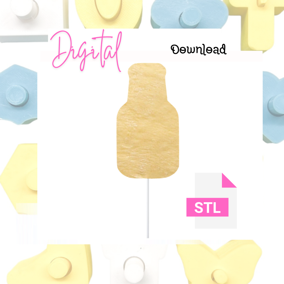 Digital Download Beer bottle Cake pop mold STL FILE - Christines Molds
