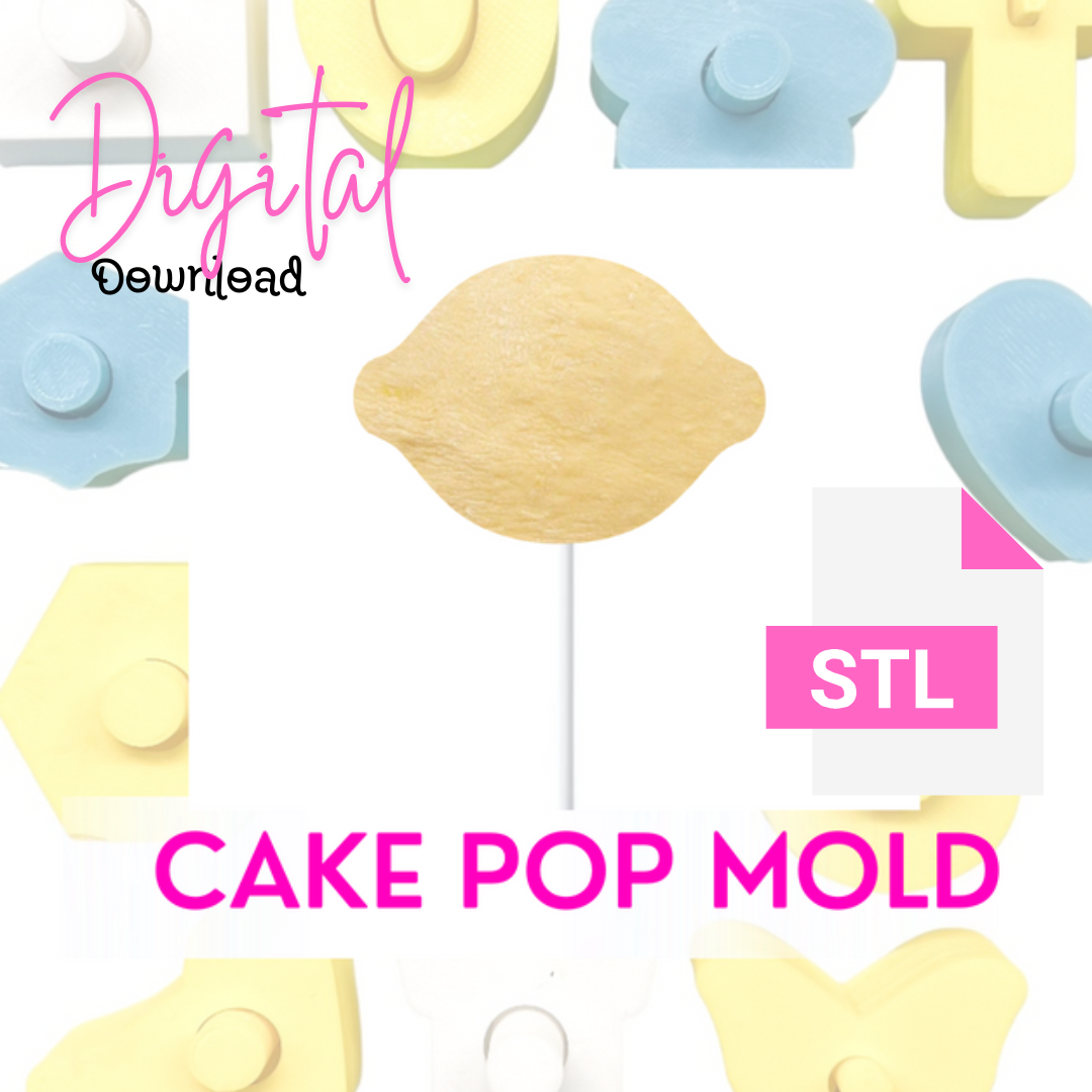 Digital Download Lemon Cake pop mold STL FILE - Christines Molds