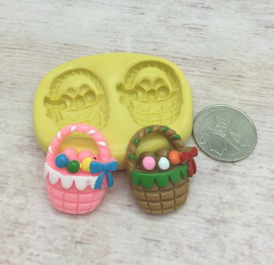 Easter Basket Set Silicone Mold - Christines Molds