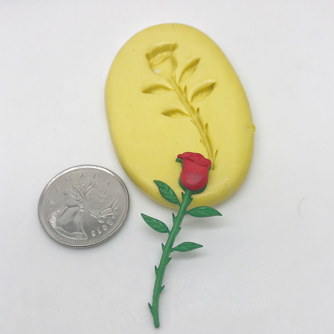 Long Stem Rose Mold Silicone - Christines Molds