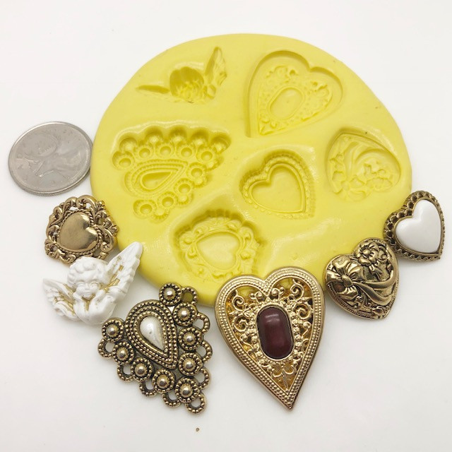 Victorian Embelishment Mold Set Silicone - Christines Molds