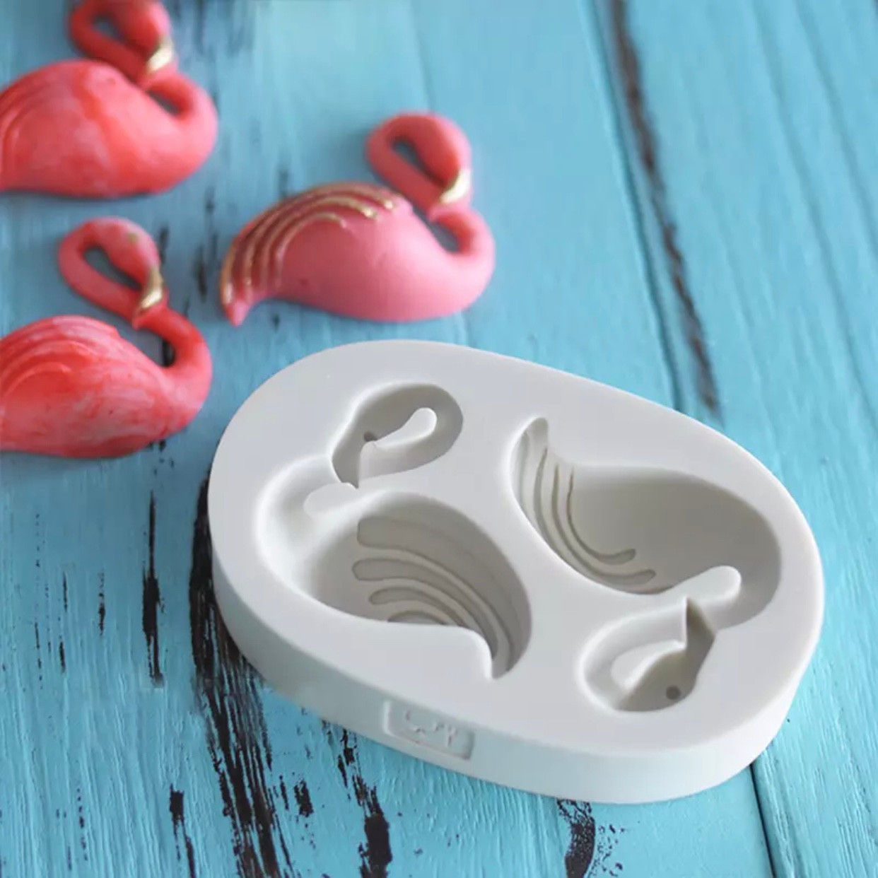 Flamingo SWAN Silione Mold PM550 - Christines Molds