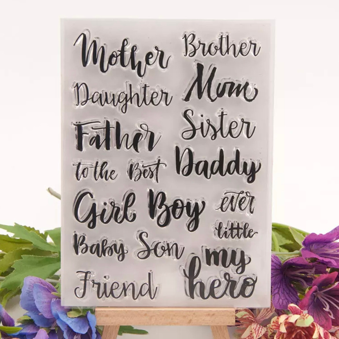 Family Alphabet / Letters clear stamps - Christines Molds