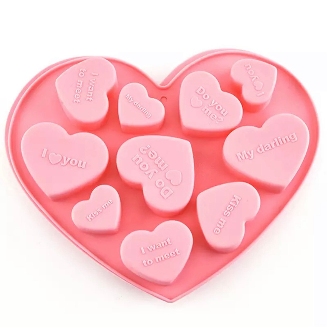 Conversation heart mini mold (mini Oreo size) - Christines Molds