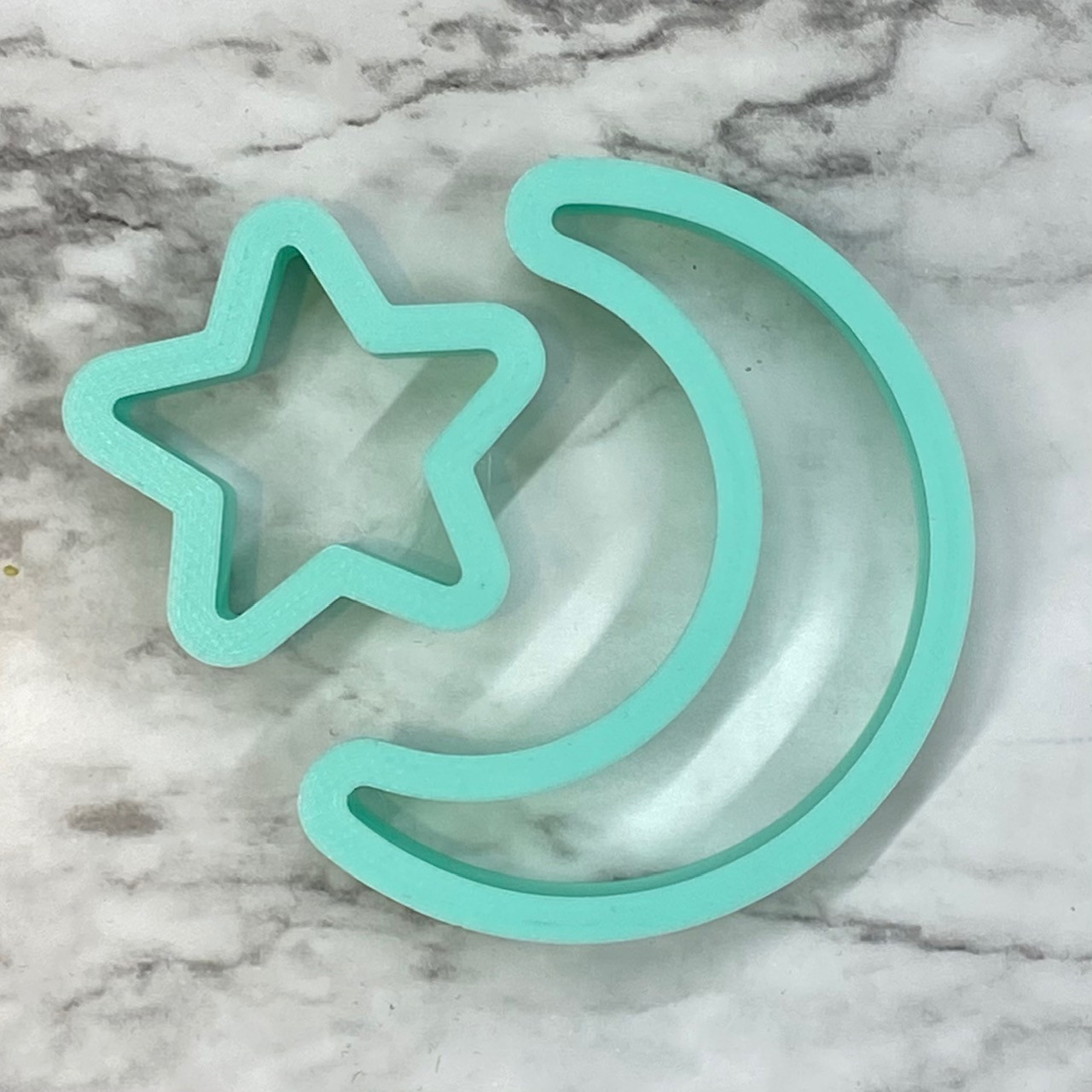 Moon and Star Set cookie/ fondant cutter - Christines Molds