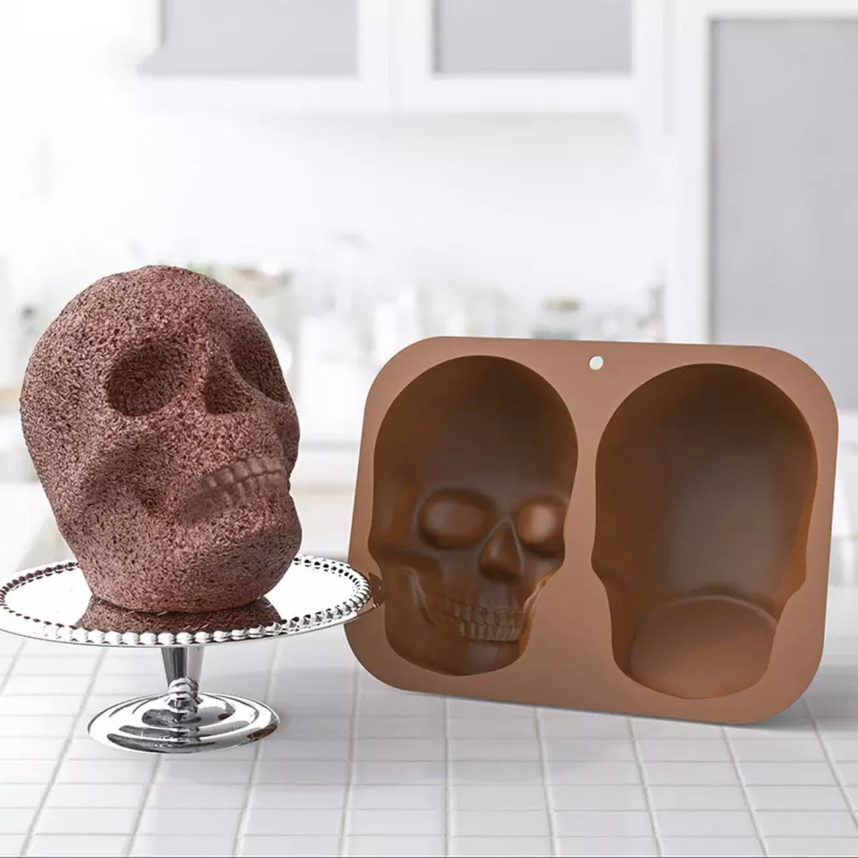 Skull Head Silicone Molds - Christines Molds