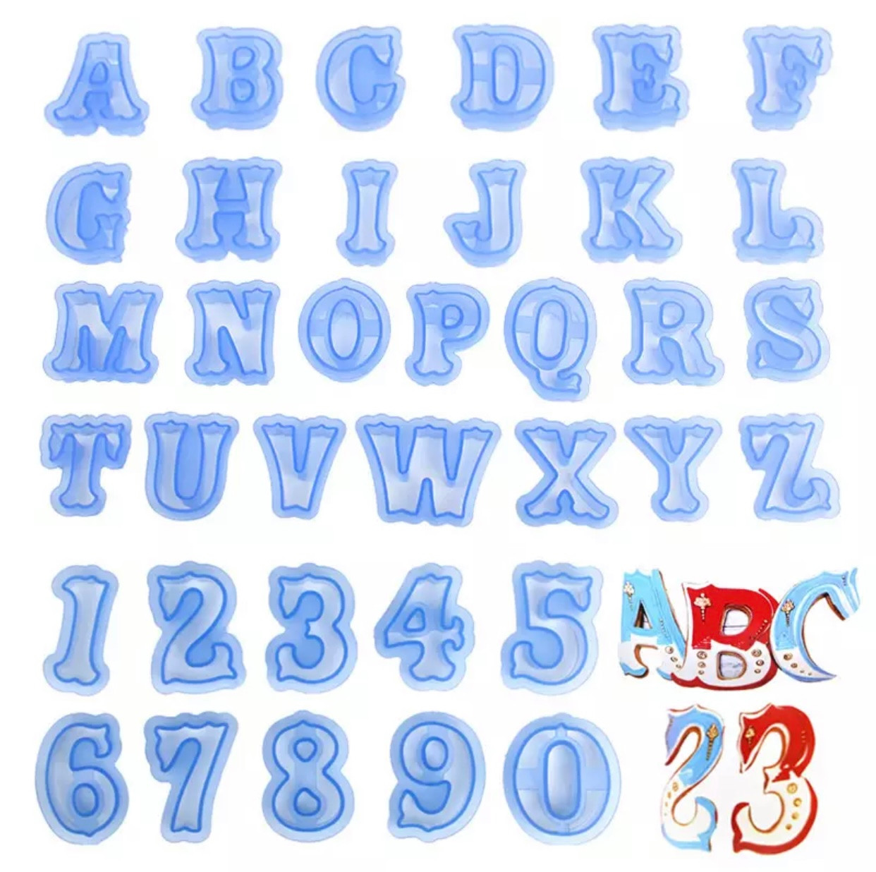 Circus Font cookie cutter Sets - Christines Molds