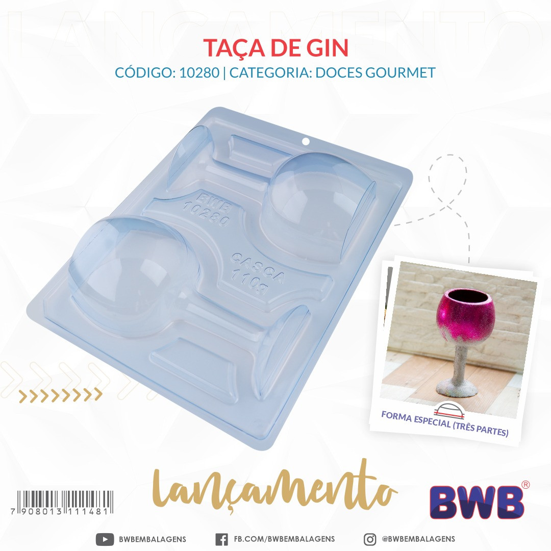 Gin Cup 3 part mold - Christines Molds
