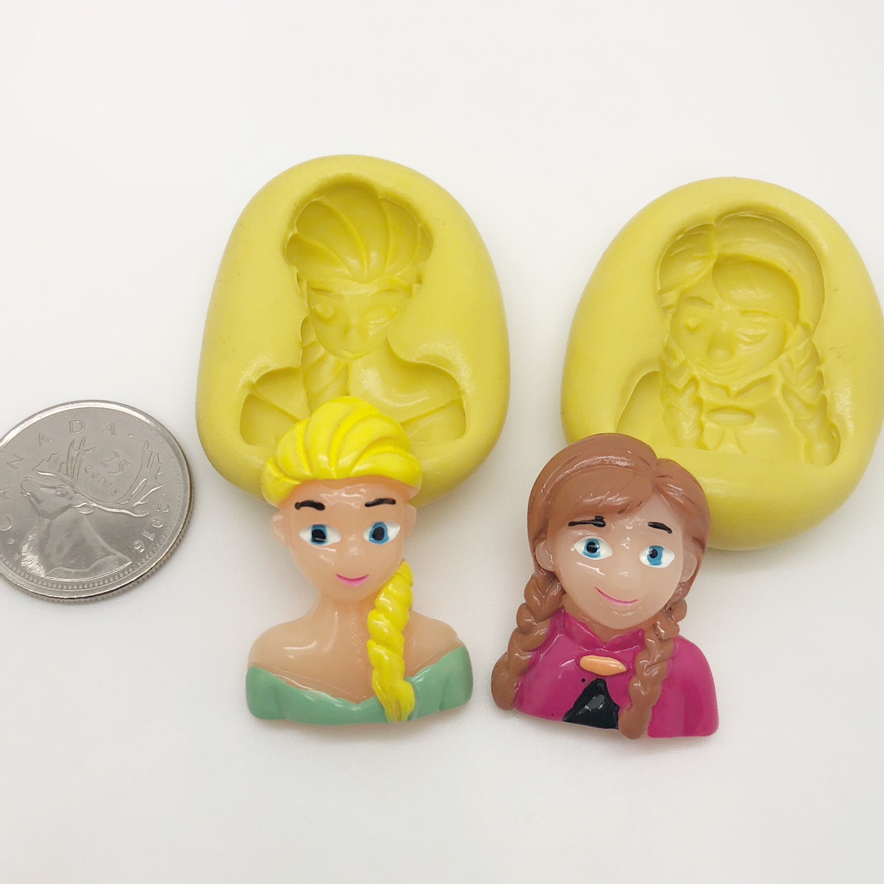 Anna and Elsa Frozen Silicone Mold Set - Christines Molds
