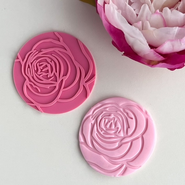 Rose Flower Embosser 3"- 363 - Christines Molds
