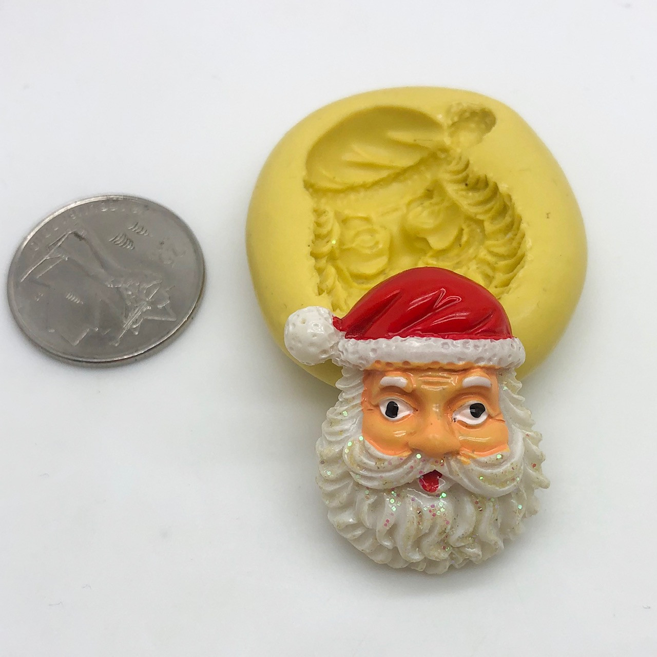 Santa Face Silicone Mold - Christines Molds