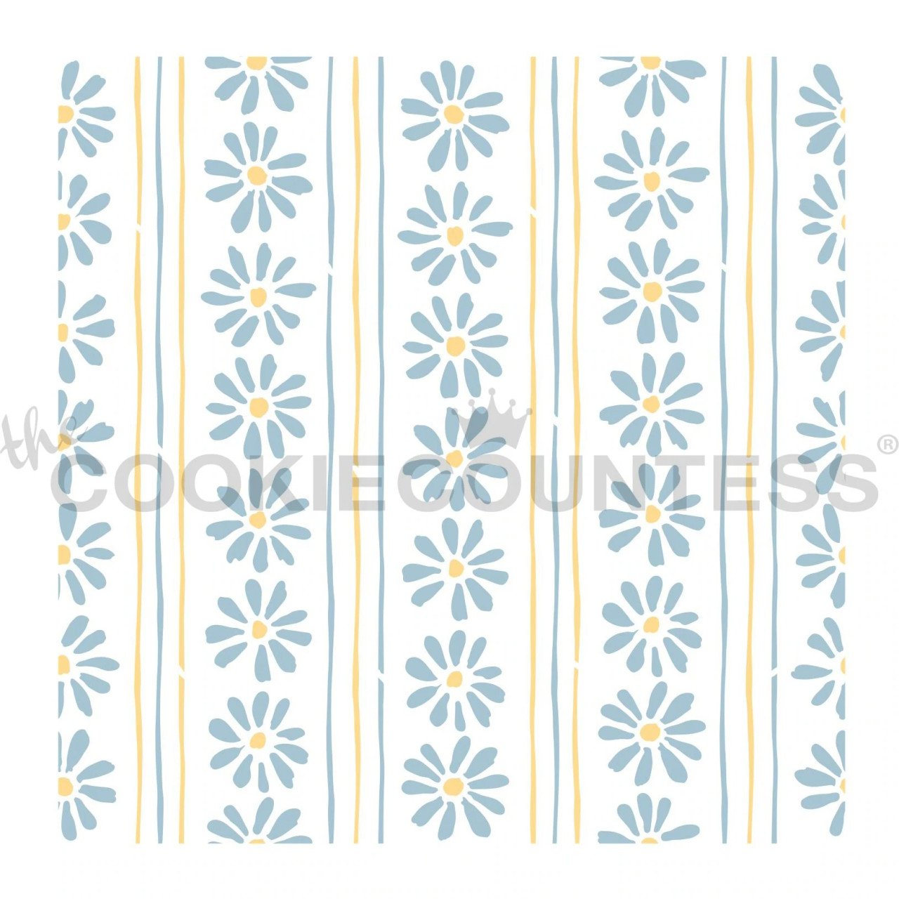 Daisy Chain Pattern Stencil 2 Piece set - Christines Molds