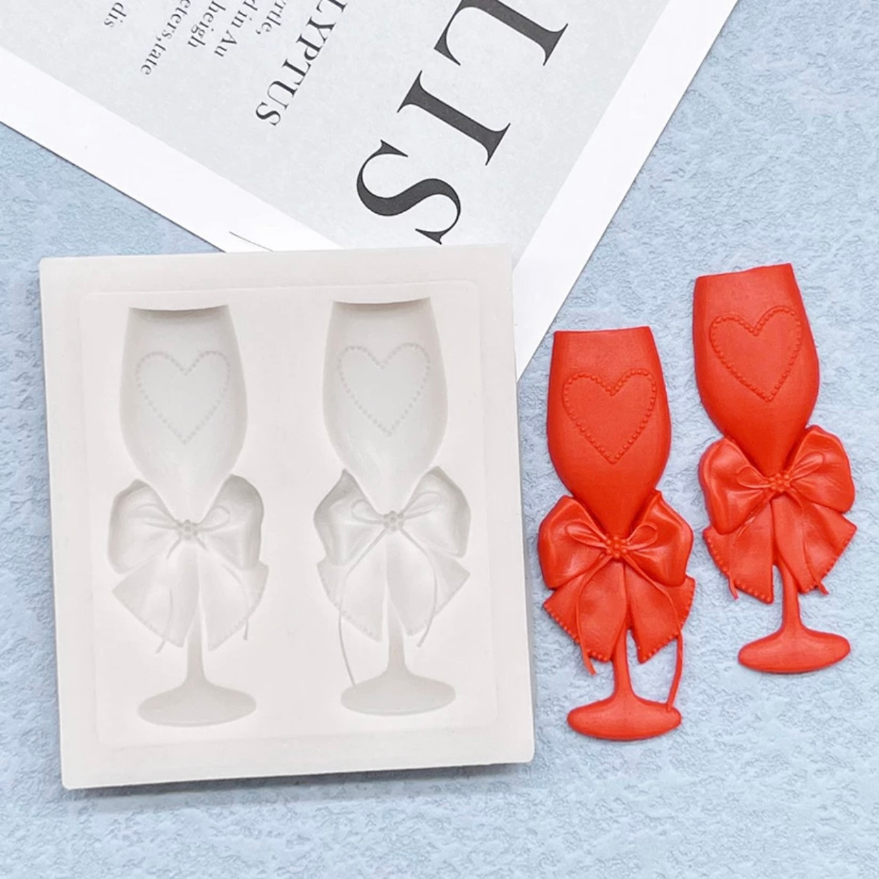 Champagne Glass Silicone Mold PM738 - Christines Molds