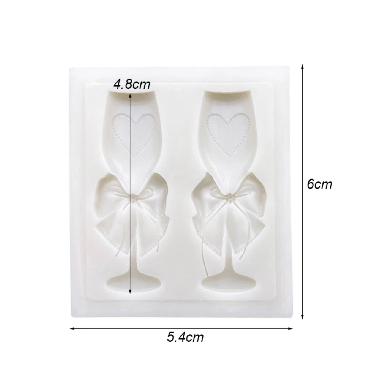 Champagne Glass Silicone Mold PM738 - Christines Molds