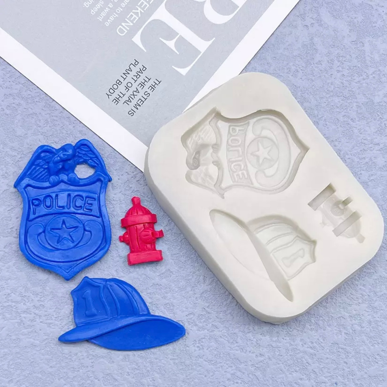 Police / fireman silicone Mold PM735 - Christines Molds