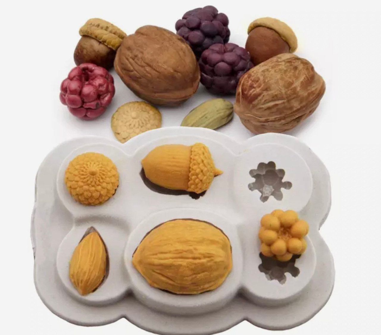 Nuts , Walnut Silicone mold PM759 - Christines Molds