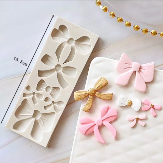Bow Silicone mold - PM796 - Christines Molds