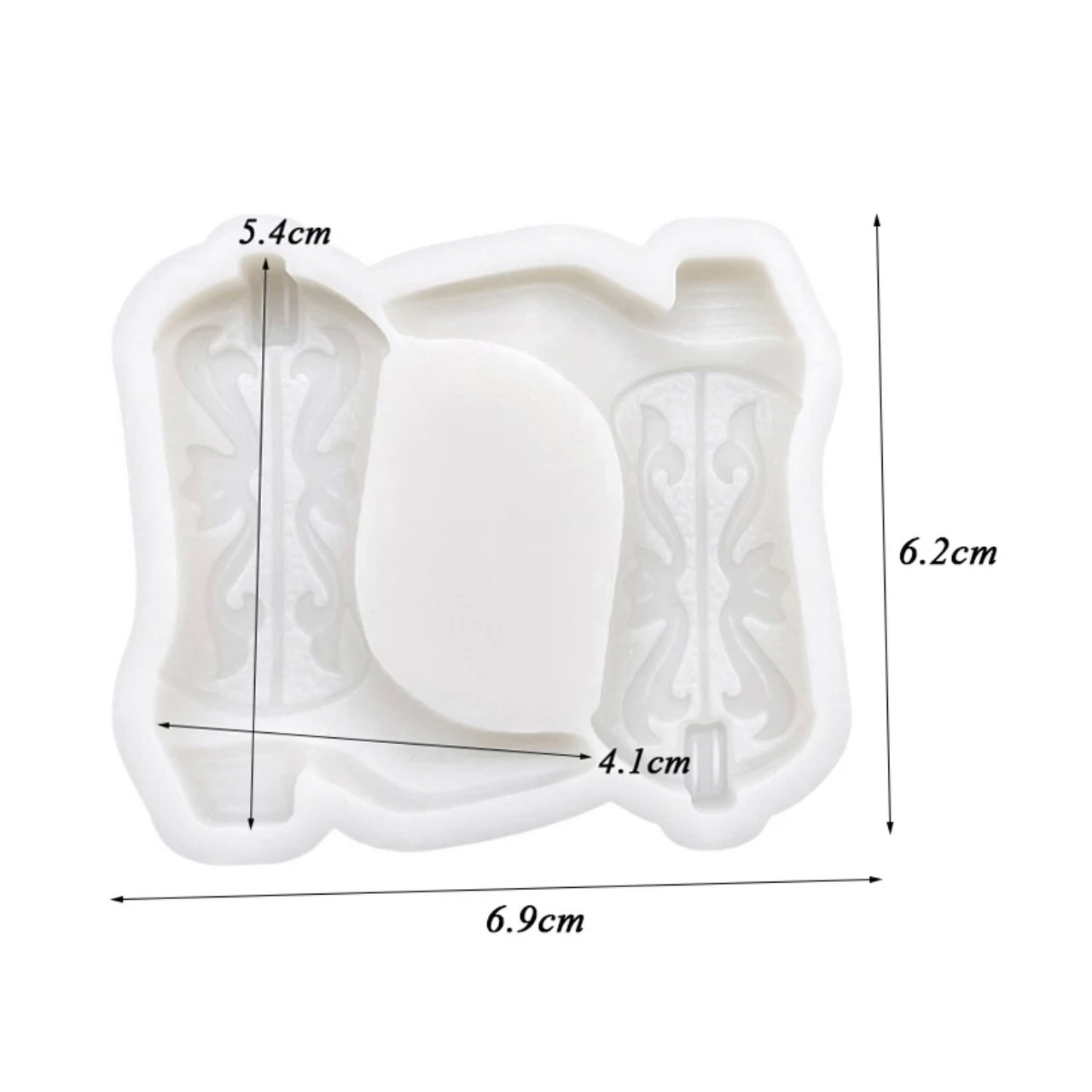 Cowboy Boots Silicone Mold PM752 - Christines Molds