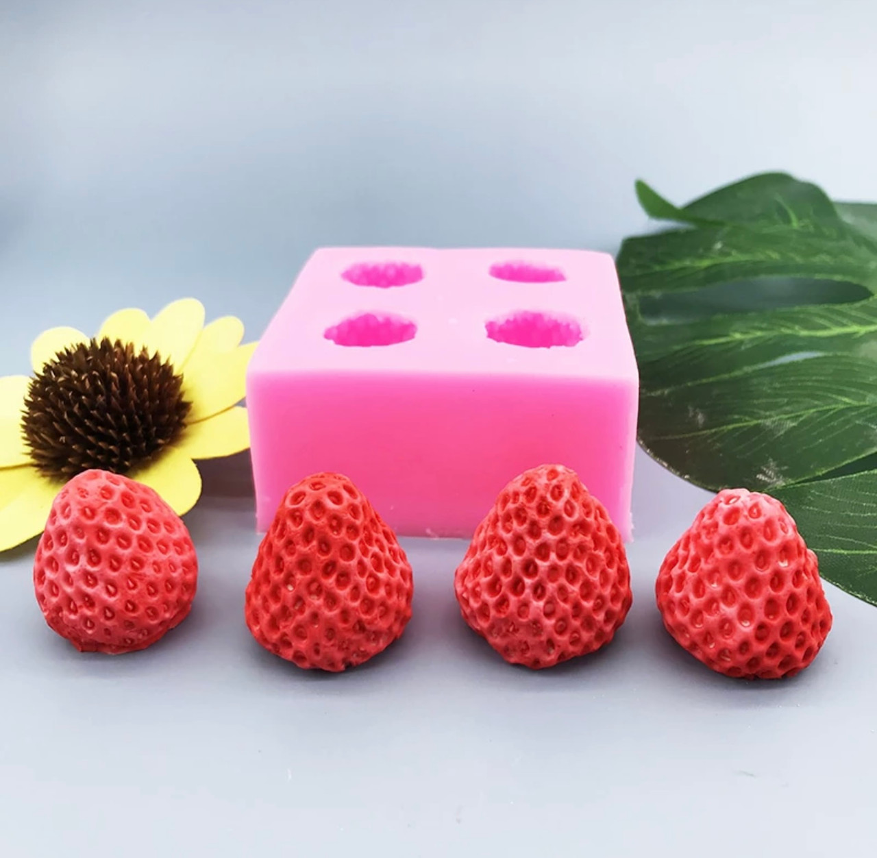 Strawberry 3d mold Silicone Mold - Christines Molds