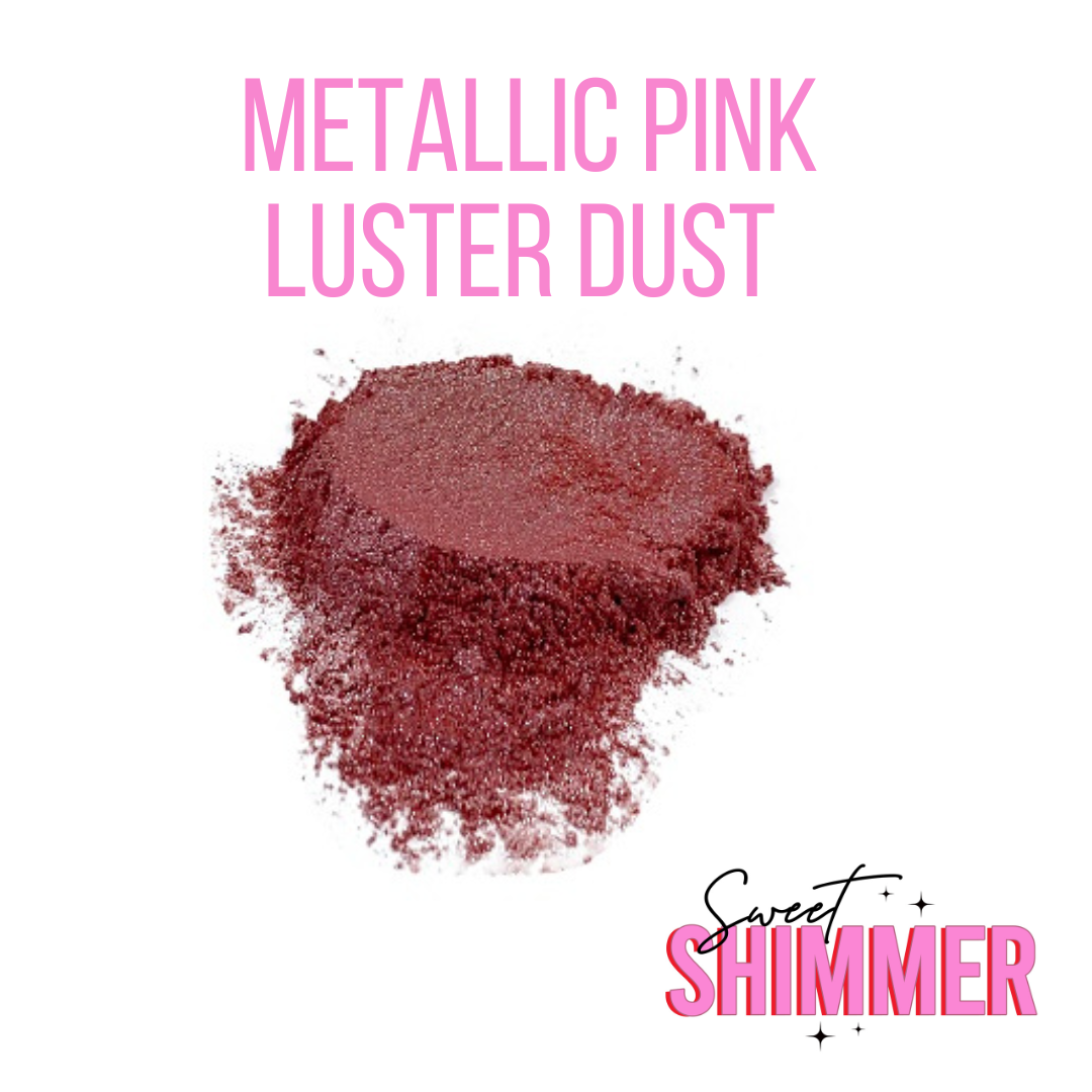 Metallic Pink Edible Luster Dust - Christines Molds