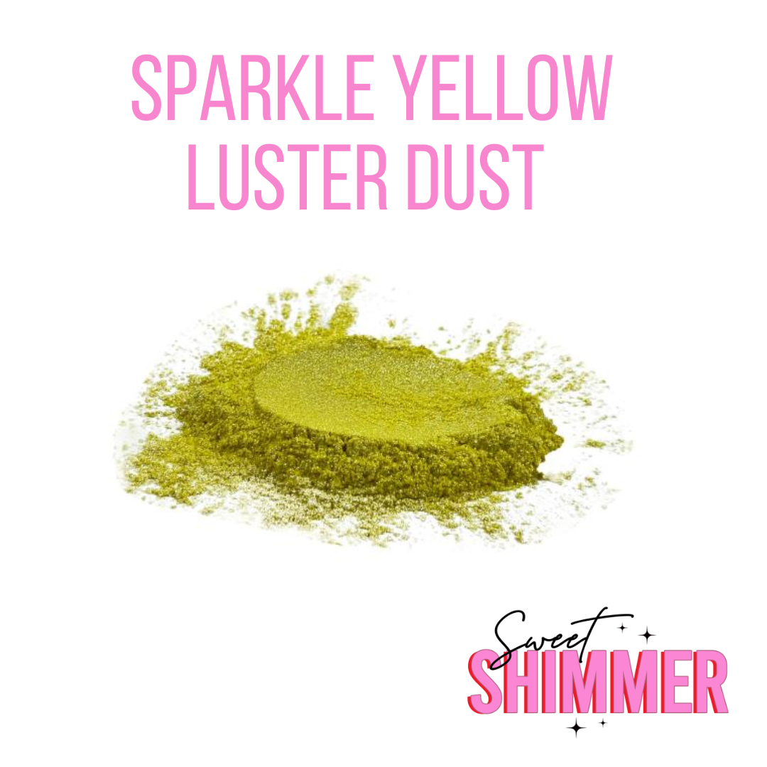 Sparkle Yellow Edible Luster Dust - Christines Molds