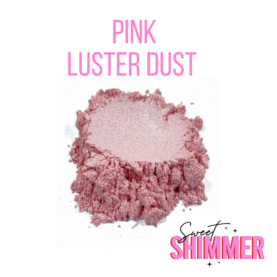 Pink Edible Luster Dust - Christines Molds