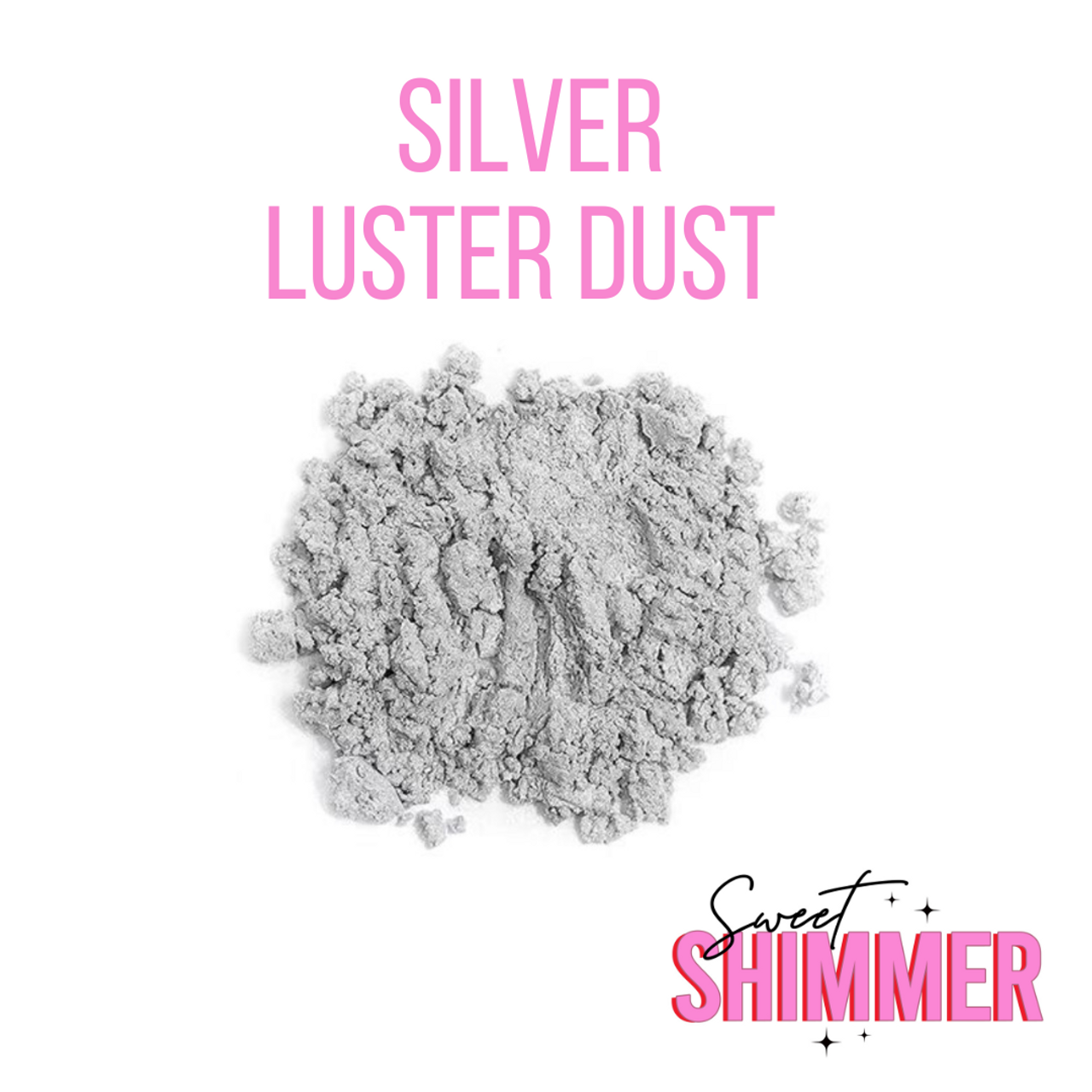 Silver Edible Luster Dust - Christines Molds