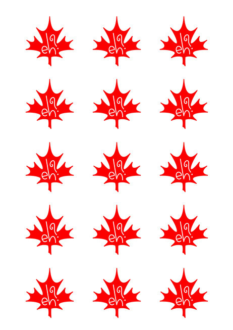 Canada Day Edible Image -Em494 - Christines Molds