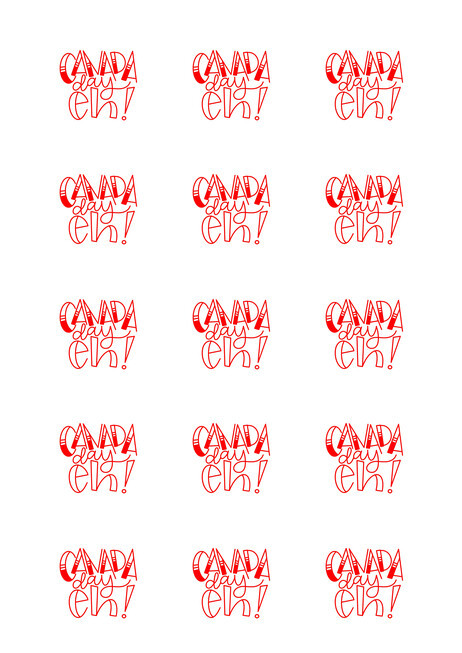 Canada Day Edible Image -Em496 - Christines Molds
