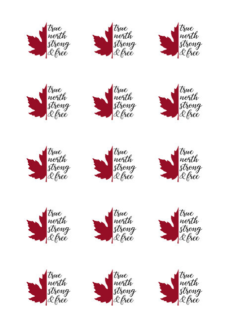 Canada Day Edible Image -Em499 - Christines Molds